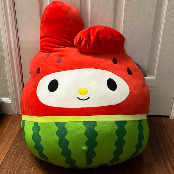 Toys | My Melody Watermelon Sanrio Jumbo 2 In Squishmallow | Poshmark